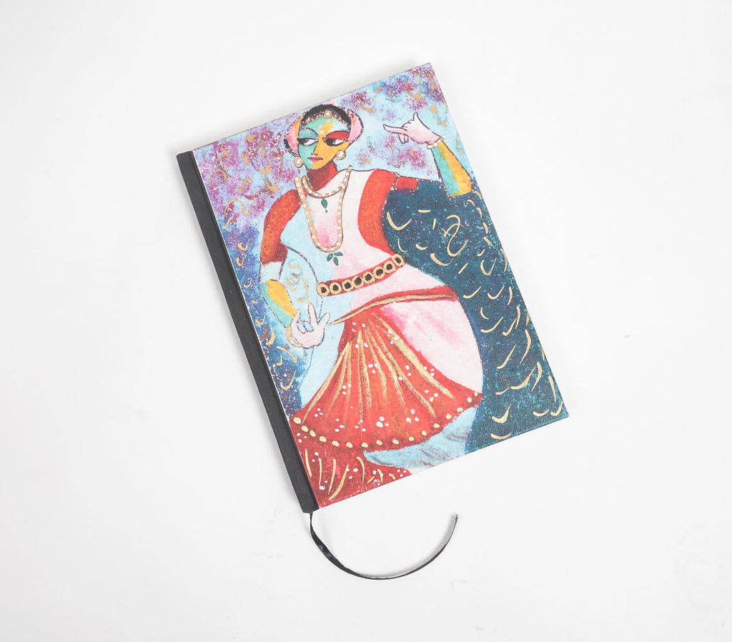 Hand Painted Ethnic Dancing Girl Paper Diary – Houzz-of-Maya